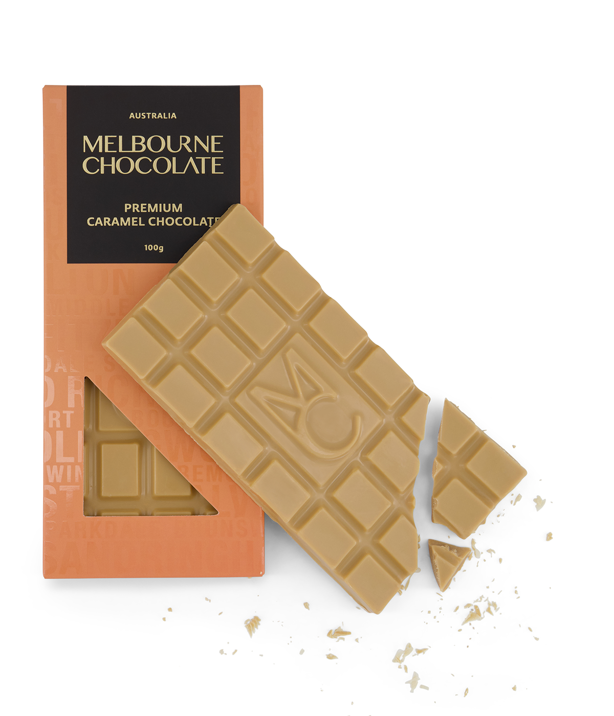 Premium Block Salted Caramel Chocolate | 100g – Melbourne Chocolate
